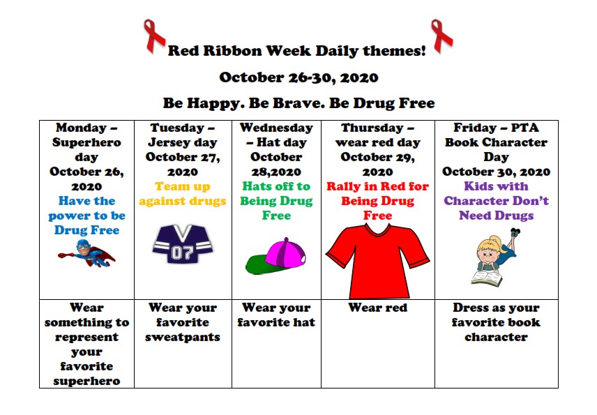 Red Ribbon Week 2020 – Avery PTA